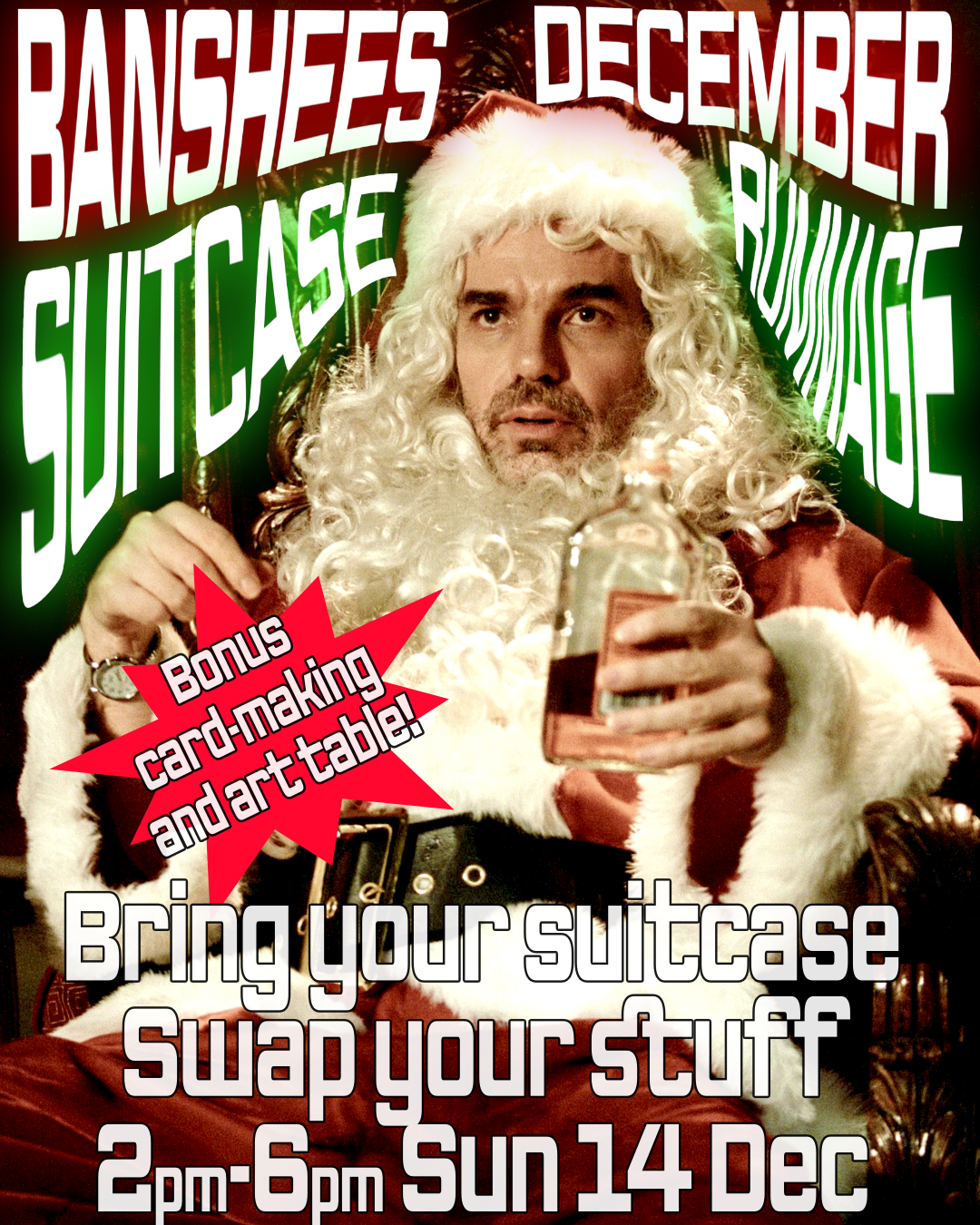 Suitcase Rummage / DIY Cards, wrapping & Art | Banshees Bar & Artspace ...